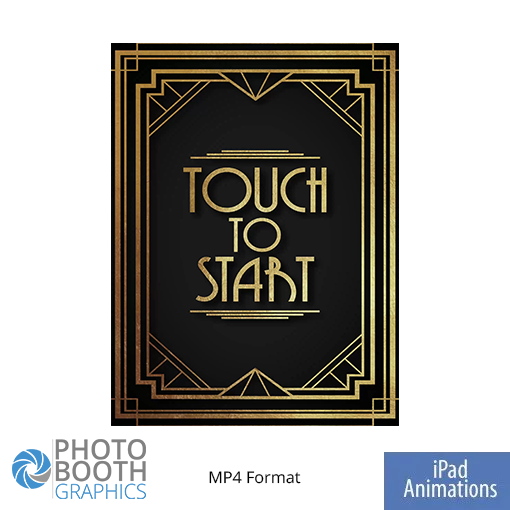 Art Deco - iPad Screen - Photo Booth Graphics