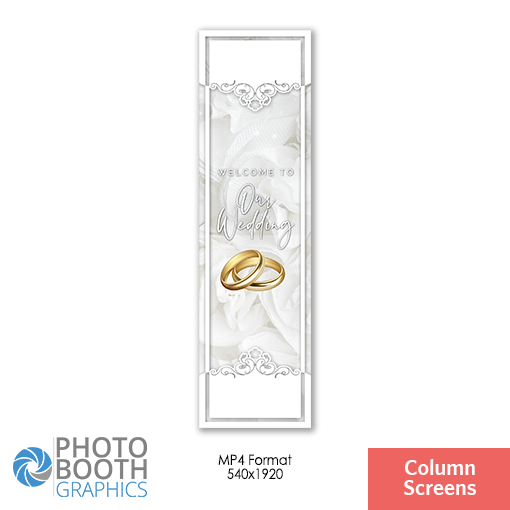 Wedding Rings - Column Screen - Photo Booth Graphics