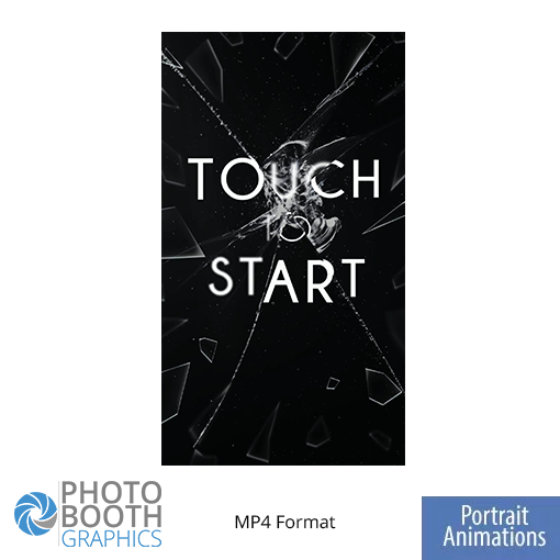 Broken Glass - Portrait/Mirror Screen - Photo Booth Graphics